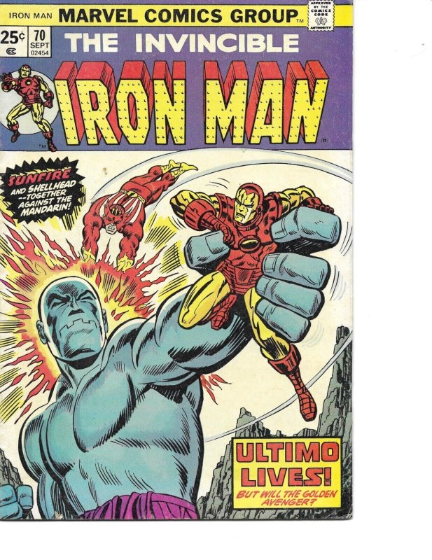 Marvel Comics! Iron Man ! Issue #70! | Comic Books - Bronze Age, Marvel ...