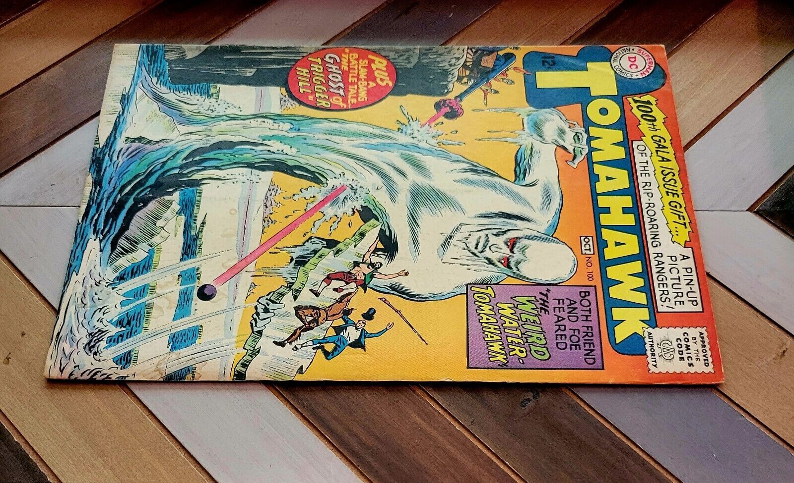 TOMAHAWK #100 VG/FN (DC 1965) Rip-Roarin Rangers Pin-Up / Bob Brown ...