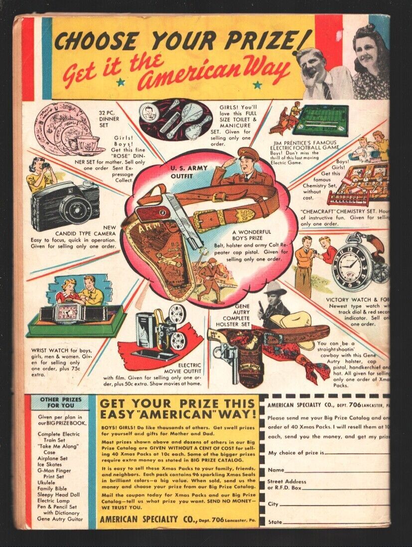 Sparkler #16 1942-Sparkman cover-Nancy-Tarzan-Hogarth-Captain and the ...