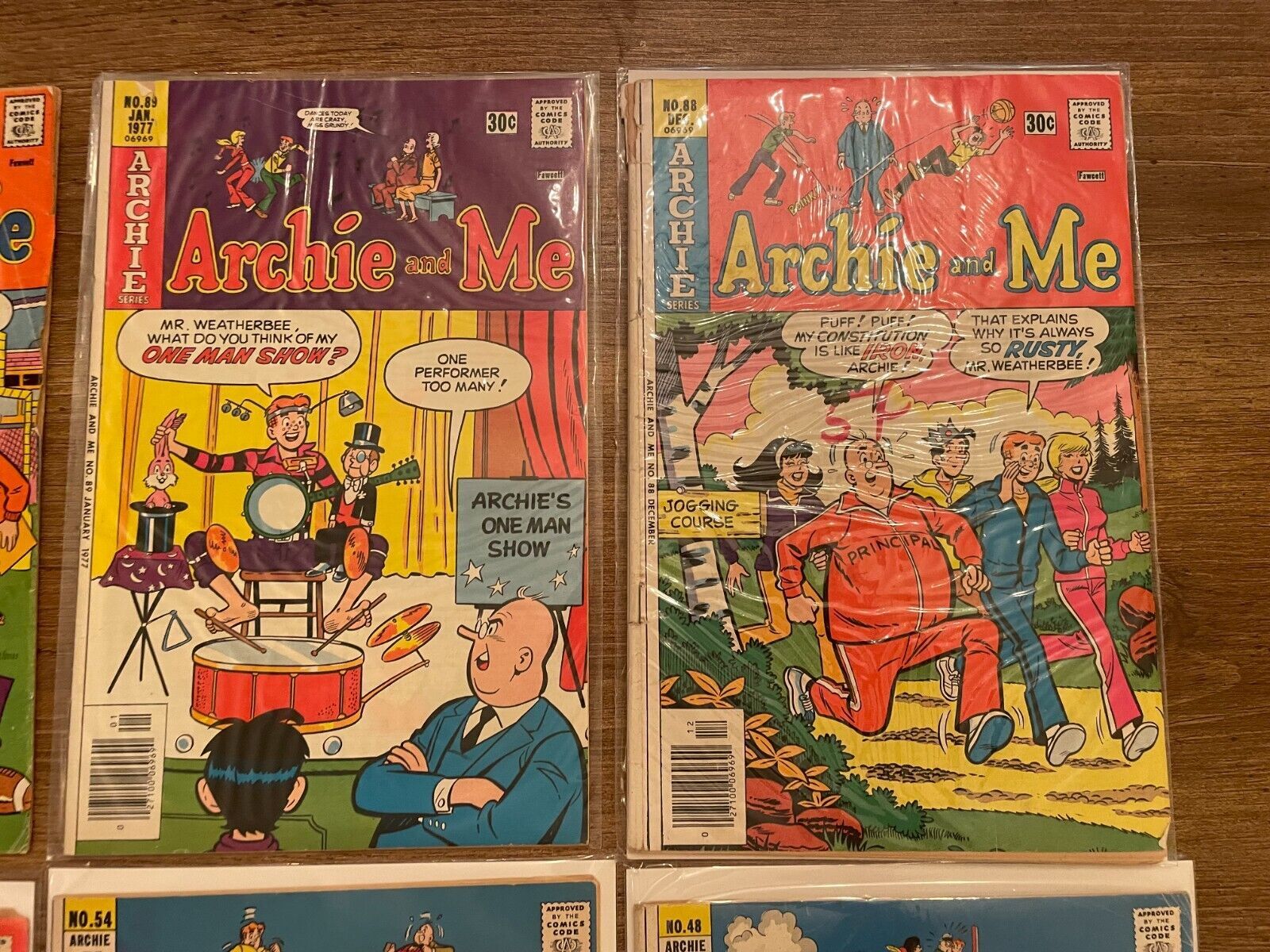 6 Archie & Me Comic Books # 48 54 61 88 89 98 Jughead Betty Veronica ...