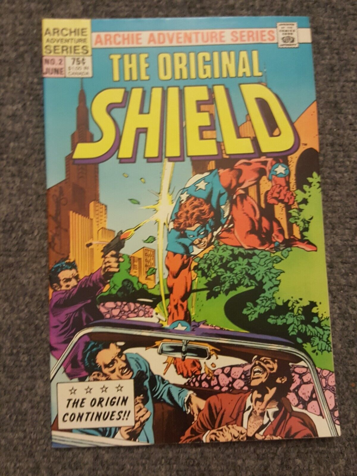 ORIGINAL SHIELD #1,2,4 Archie Adventure Series 1984 lot of 3 comic ...