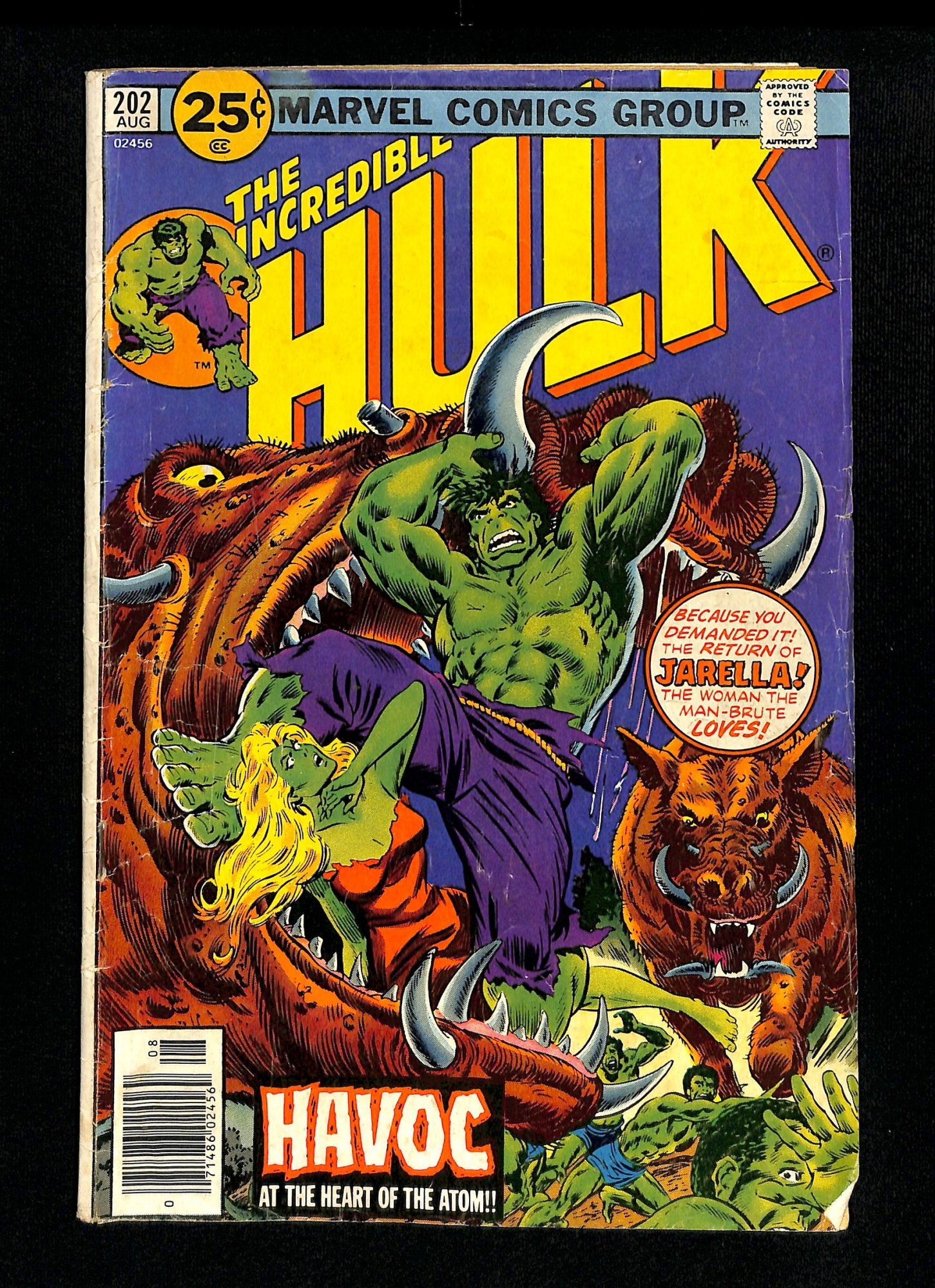 Incredible Hulk (1962) #202 Jarella! | Full Runs & Sets, Marvel ...