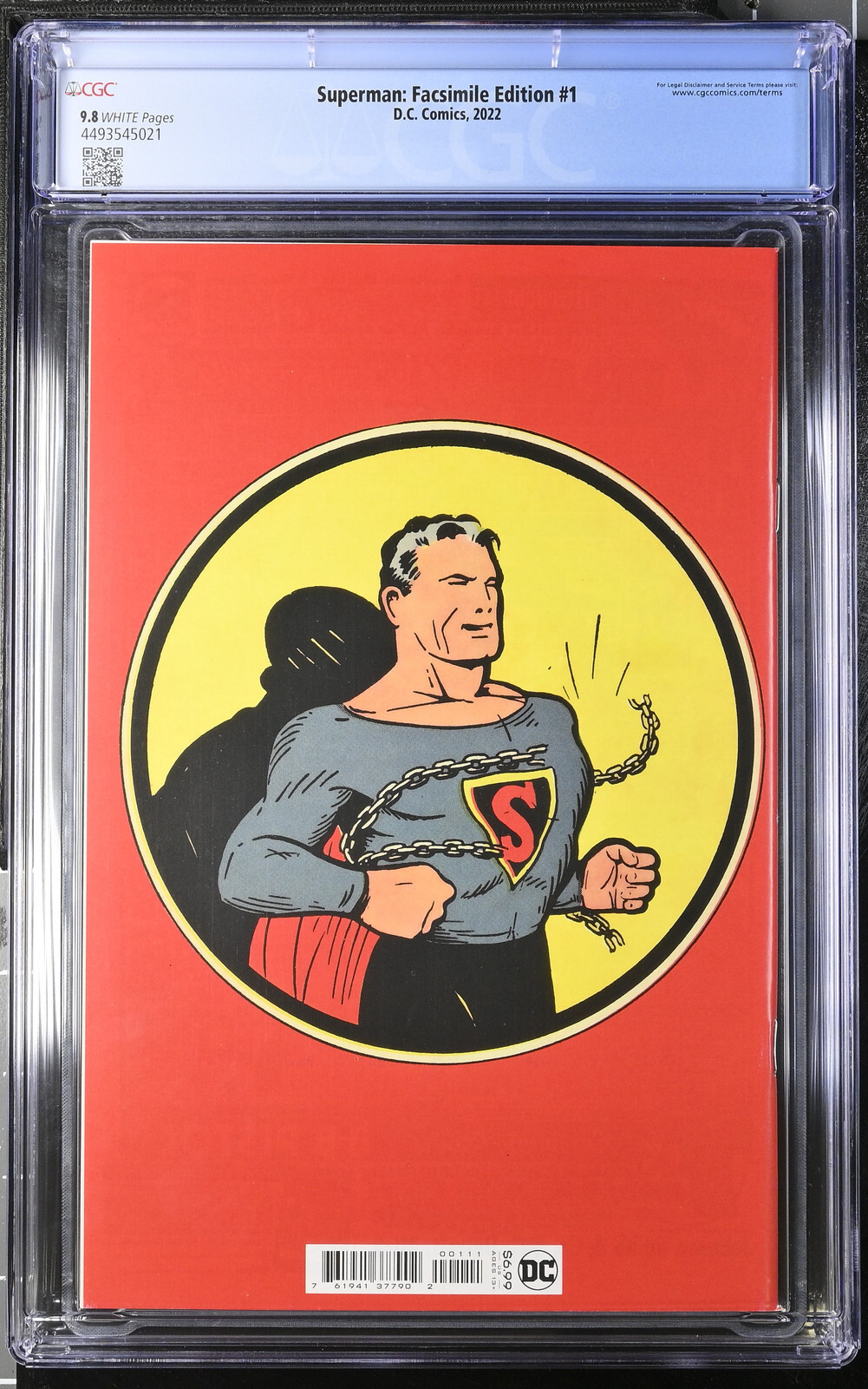 Superman: Facsimile Edition 1 CGC 9.8 Reprints Superman 1 (Summer 1939 ...