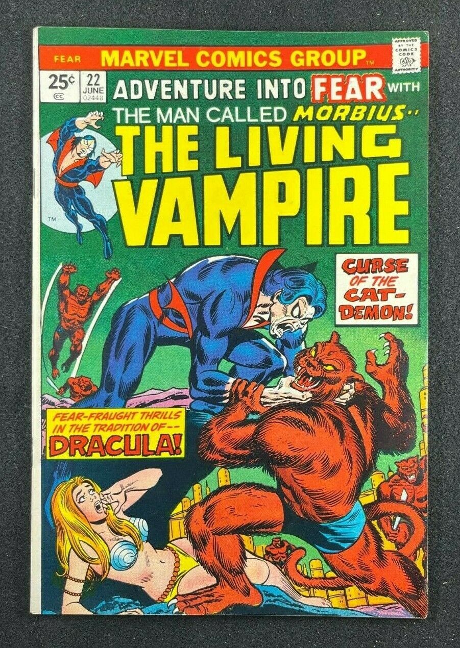 Fear (1970) #22 FN/VF (7.0) Morbius Ron Wilson Rich Buckler Art | Comic ...