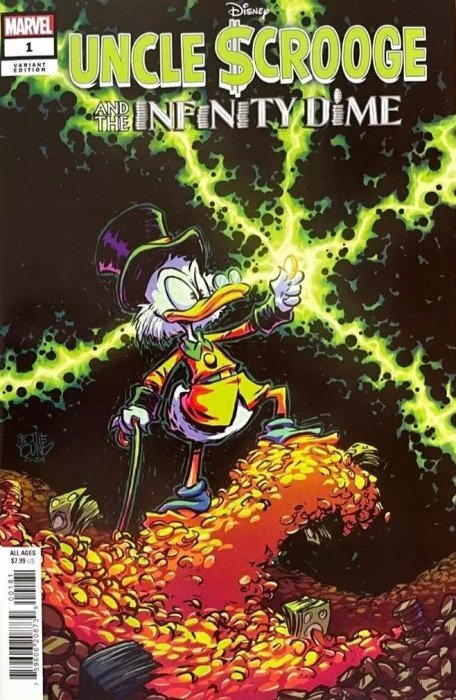 Uncle Scrooge and the Infinity Dime #1H VF/NM ; Marvel | Skottie Young ...