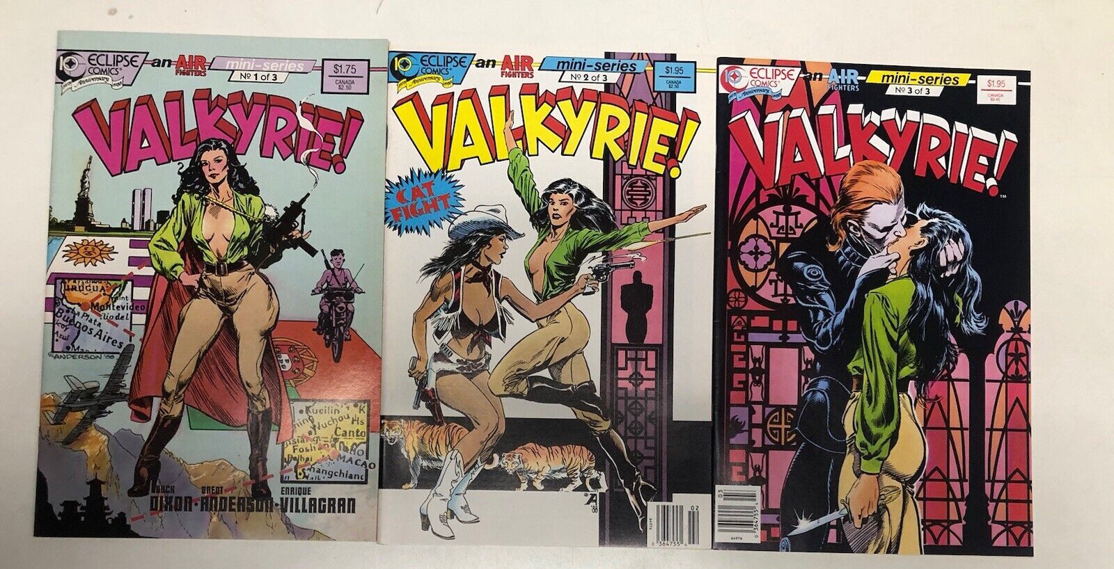 Valkyrie Set Issues #1 2 3 (FN/VF) Complete • Eclipse Comics • Chuck Dixon • War | Comic Books ...