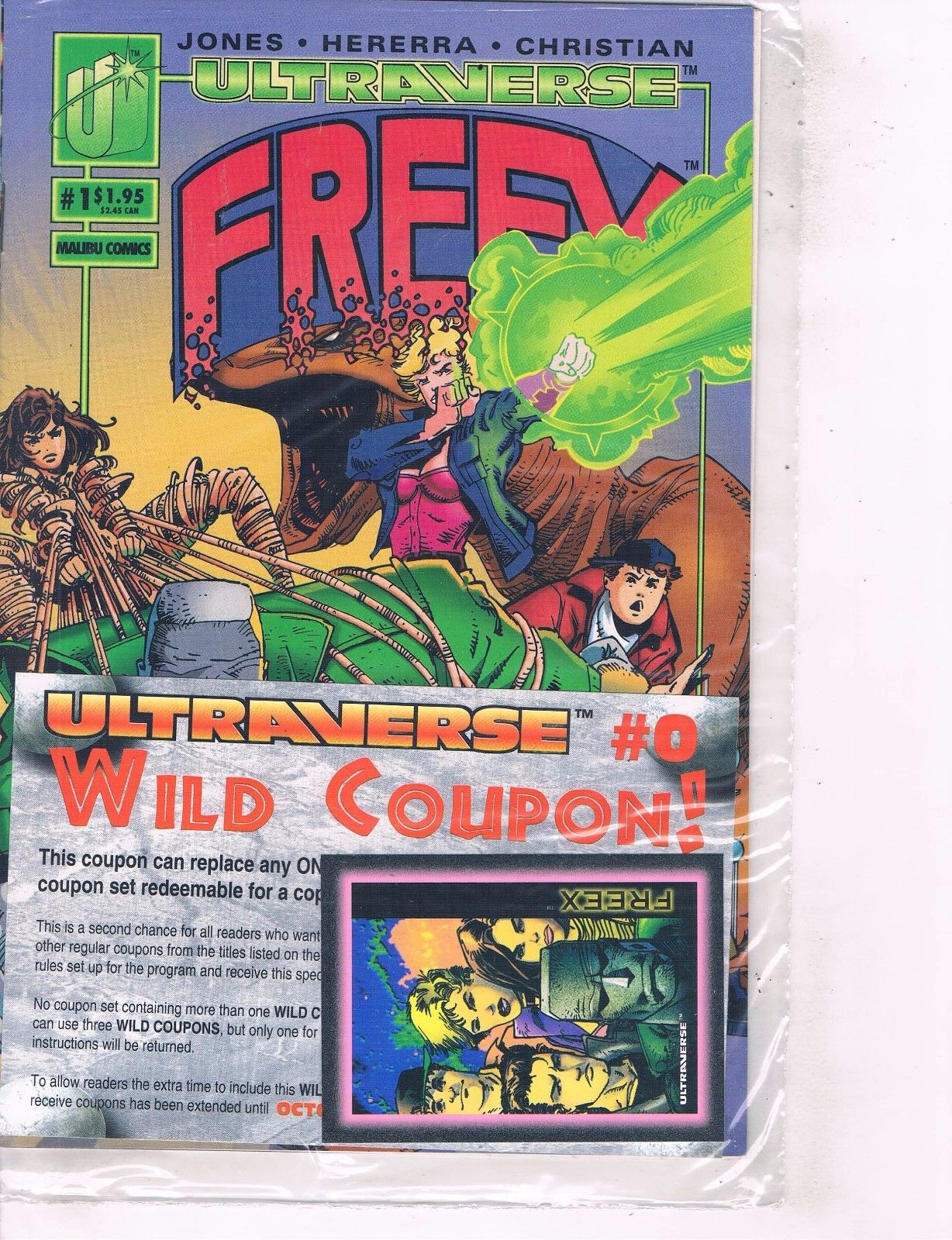 Lot Of 2 Malibu Comic Books Ultraverse Freex #1 and #2 ON6 | Comic ...