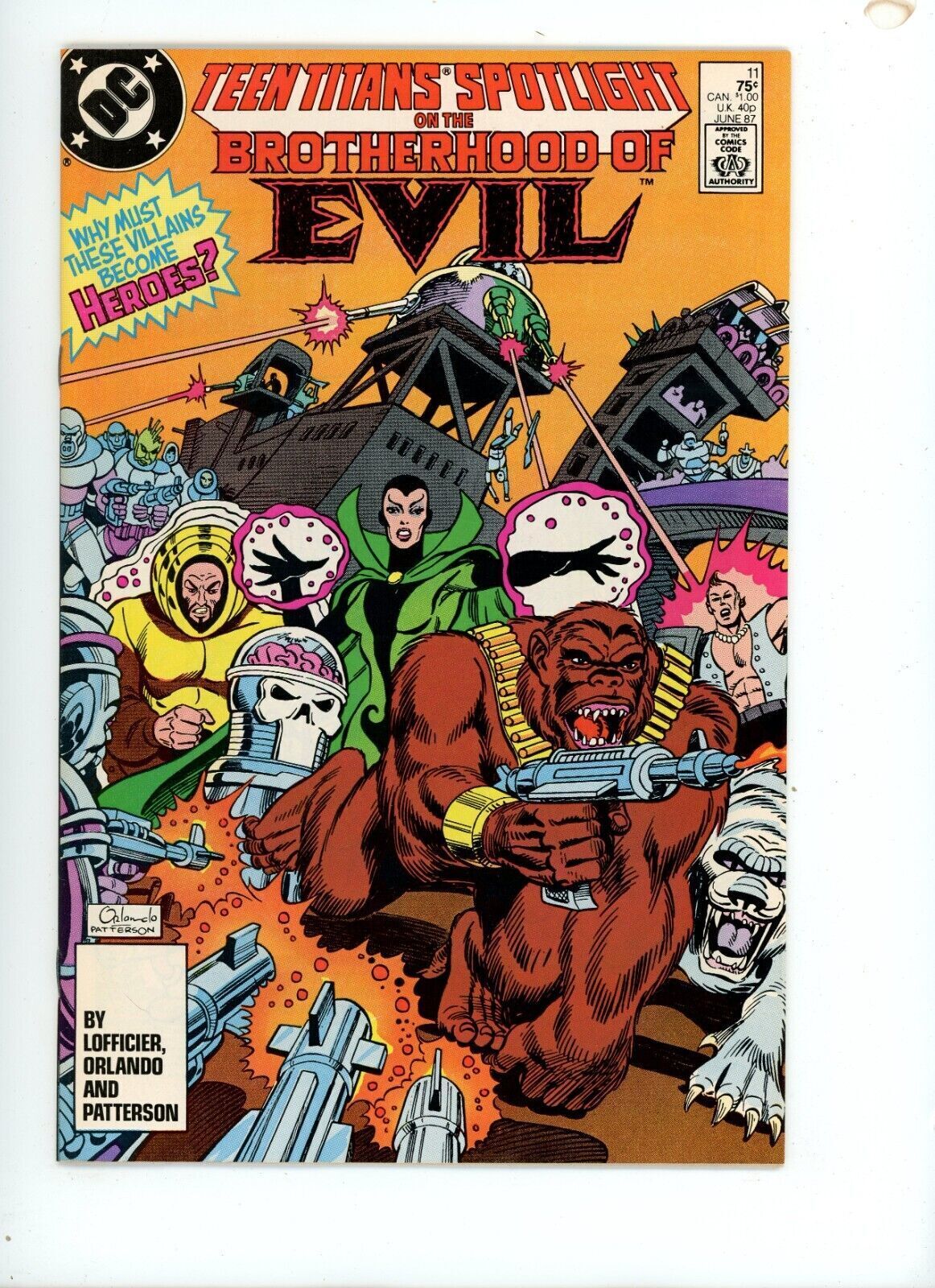 Teen Titans Spotlight 11 Brotherhood of Evil NM 9.4 Copper Age DC 1987 ...