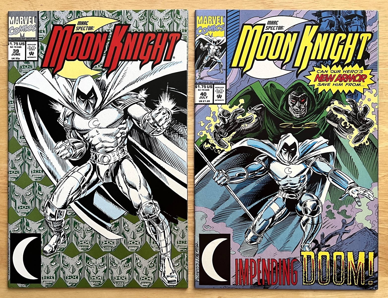 Marc Spector Moon Knight 39 + 40 Doctor Doom (1992) B7 | Comic Books ...