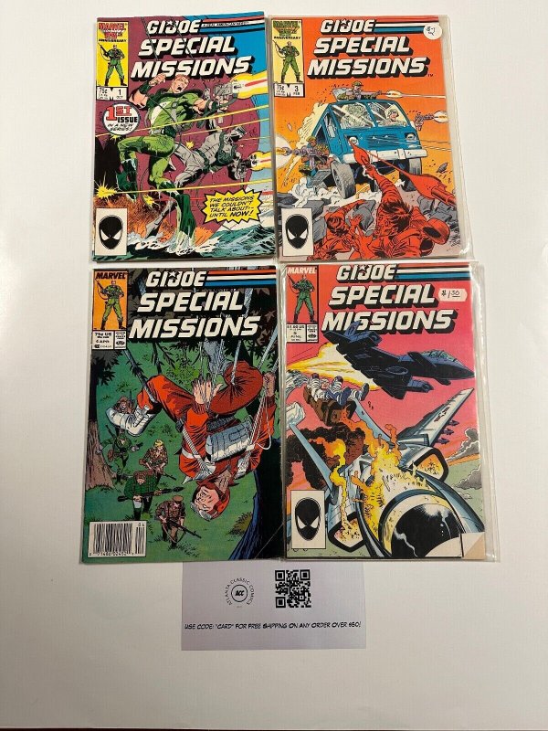 4 GI JOE Special Missions Marvel Comic Books # 1 3 4 5 Thor Hulk X-Men ...