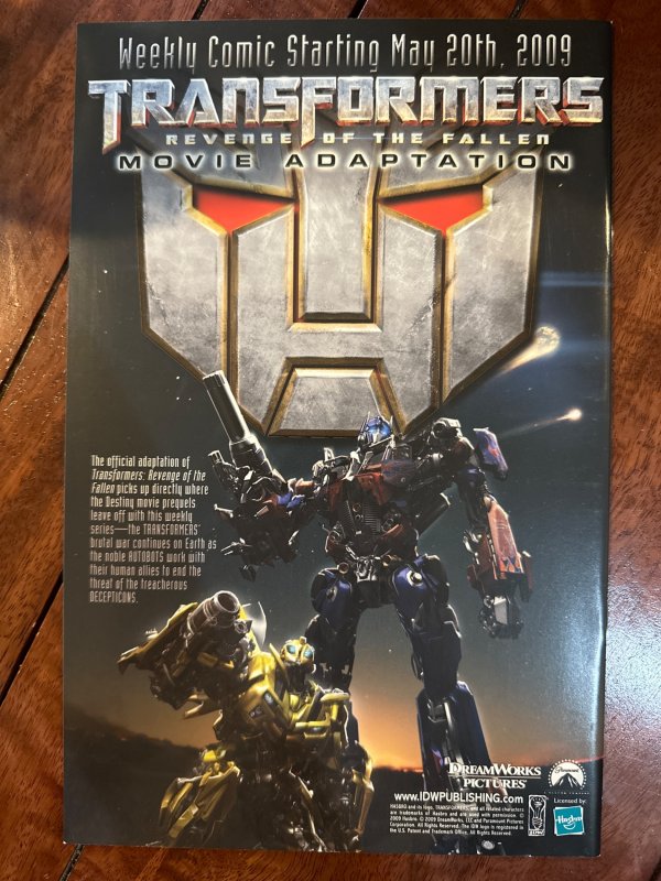 Transformers: Revenge of the Fallen - Official Movie Adaptation #2 ...