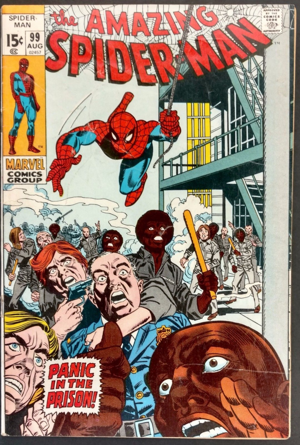 Amazing Spider-Man (1963) #99 VG/FN (5.0) Panic in the Prison | Comic ...