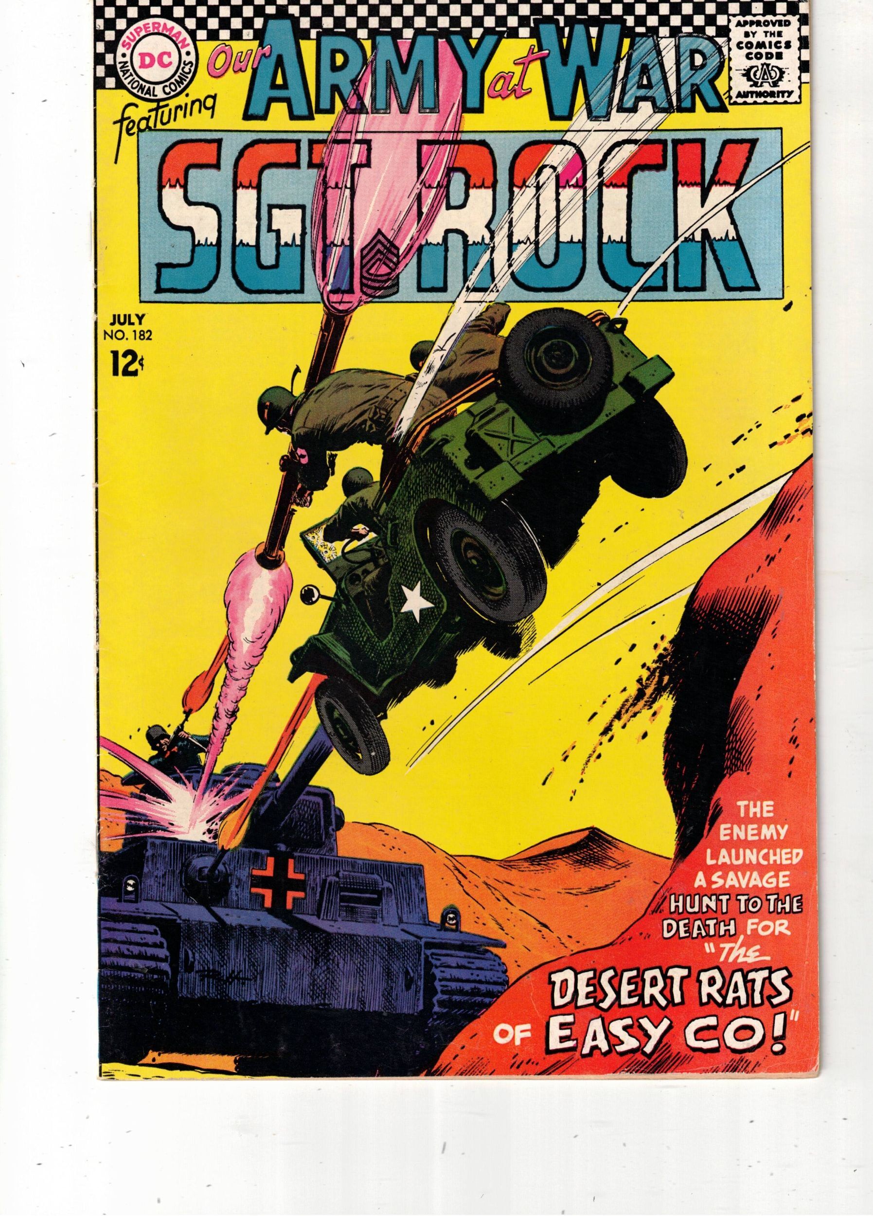 Our Army at War #182 (1967) VF/NM Neal Adams/Heath Art Easy Co.. Sgt ...