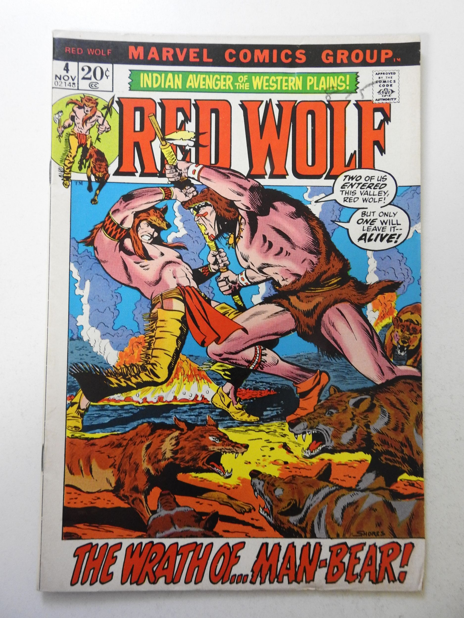 Red Wolf #4 (1972) FN+ Condition! ink fc | Comic Books - Bronze Age ...
