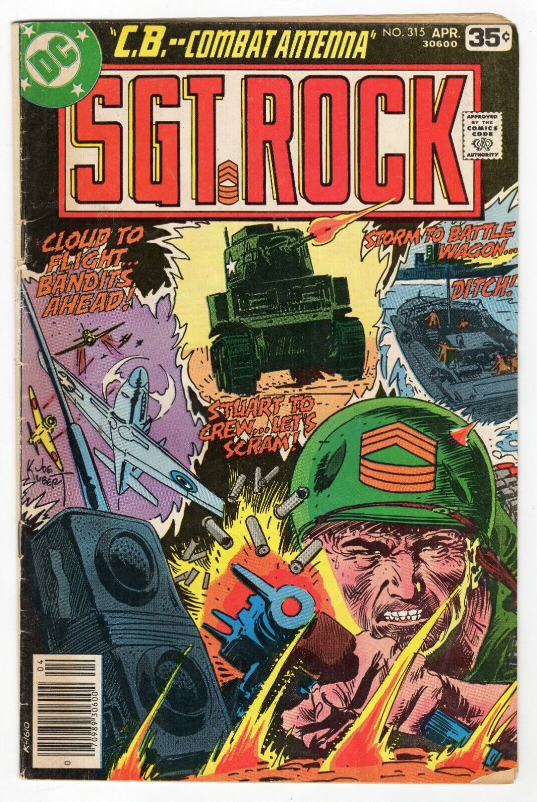 Sgt Rock #315 VINTAGE 1978 DC Comics | Comic Books - Bronze Age, DC ...