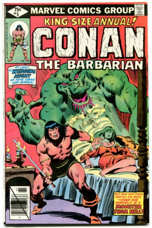 Conan the Barbarian King Size Annual 5 VF+ 8.5 Marvel 1979 King Conan ...
