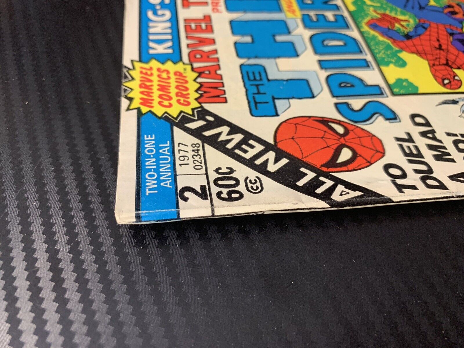 Marvel Two In One: Annual #2 Thanos Adam Warlock and Spider-Man Bronze ...