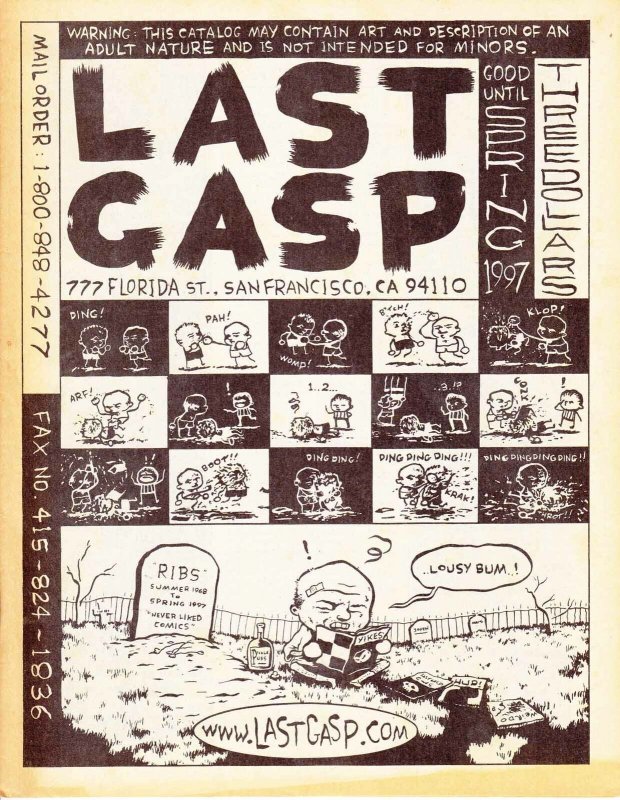 Last Gasp Spring Catalog #1997 FN; Last Gasp | Comic Books - Modern Age ...