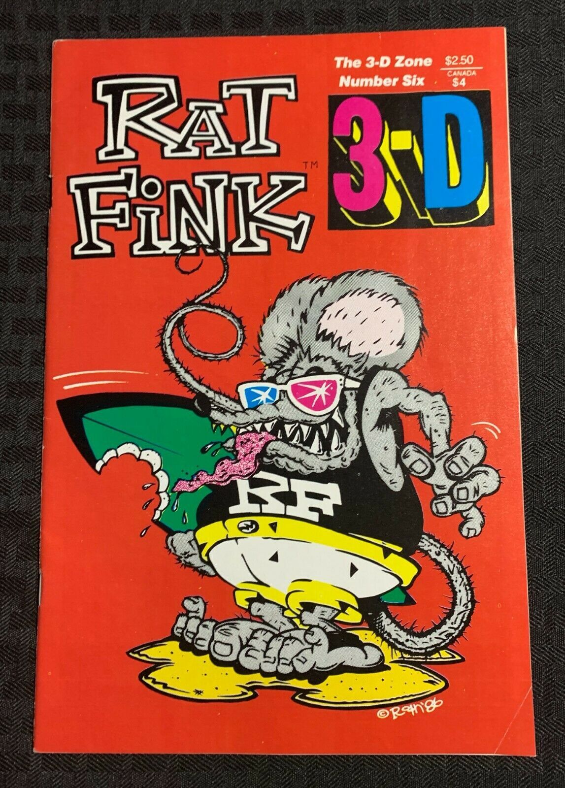 1987 RAT FINK 3-D ZONE #6 FN- 5.5 with Glasses Bound / Ed Big Daddy ...