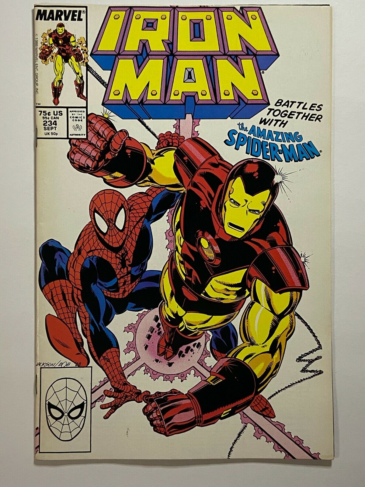 Iron Man #234 Cameo Appearances of Jim Rhodes & Kathy Dare 1988 Marvel ...