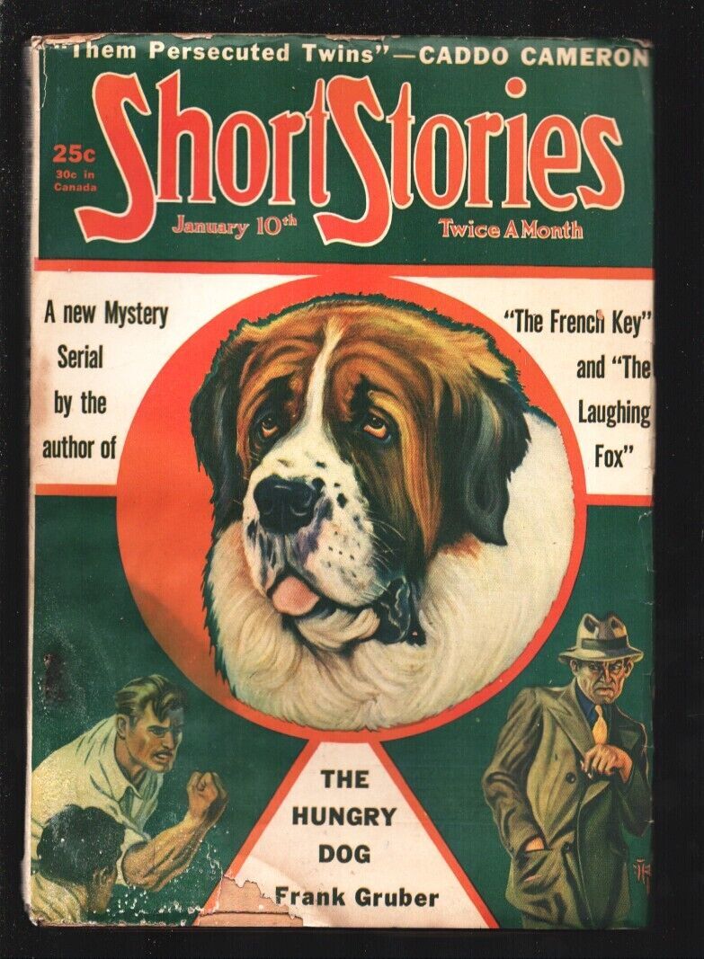 PULP: Short Stories 1/10/1941-A.R. Tilburne cover art-"the Hungry Dog ...