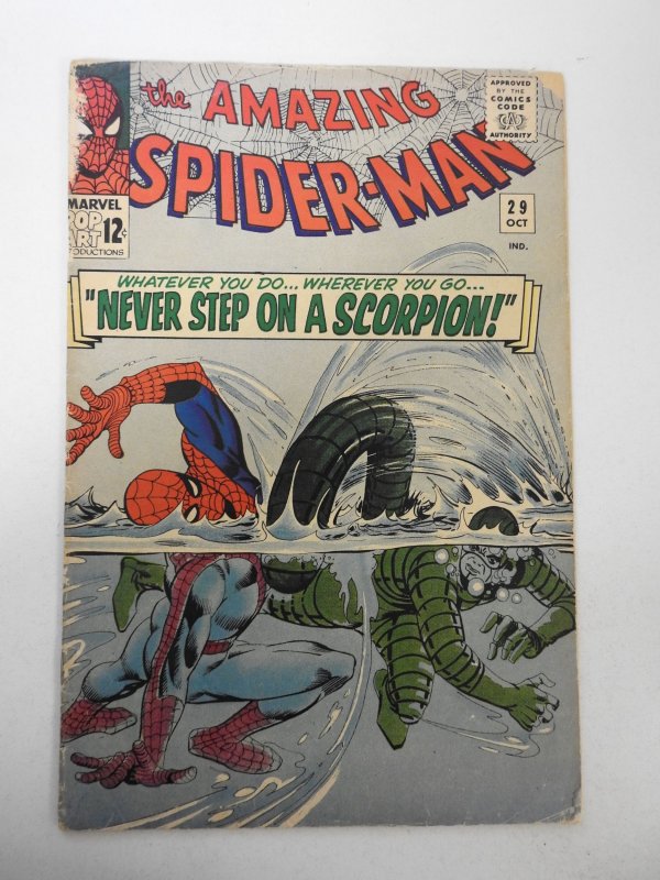 The Amazing Spider-Man #29 (1965) GD/VG Condition moisture stains, 1 in ...