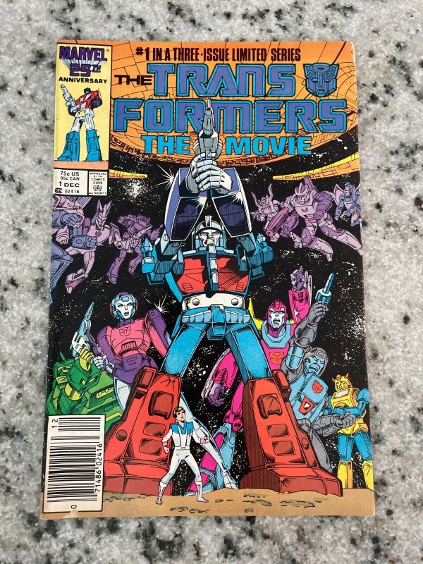 Transformers The Movie # 1 FN Marvel Comic Book Optimus Prime Megatron ...