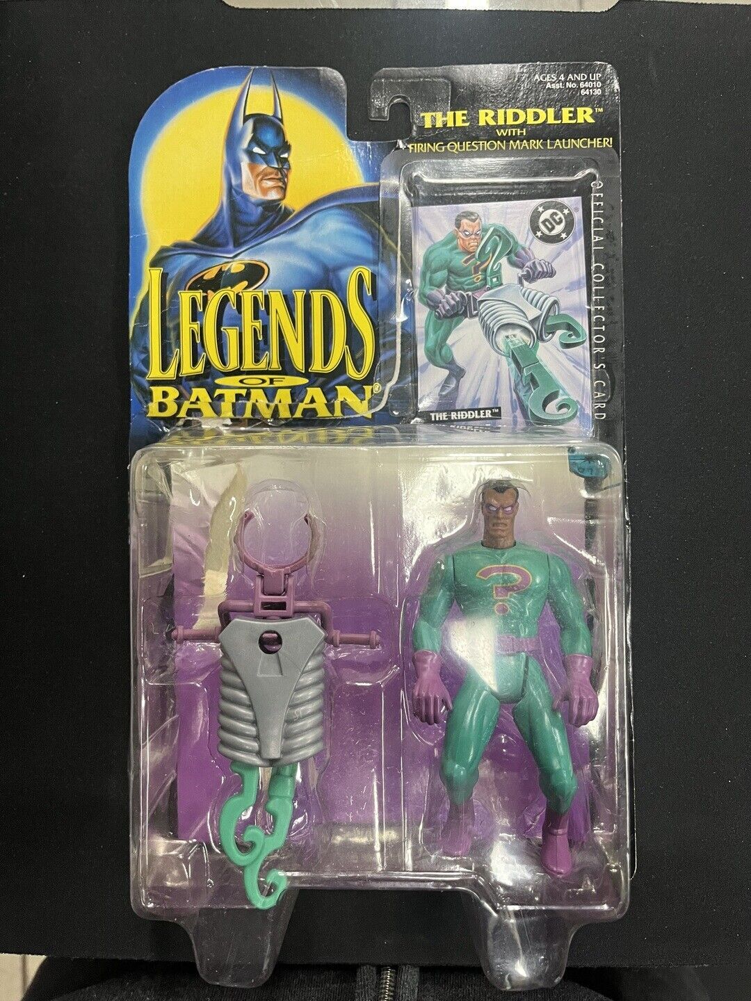 Legends of Batman The Riddler with Firing Question Mark Launcher Kenner ...
