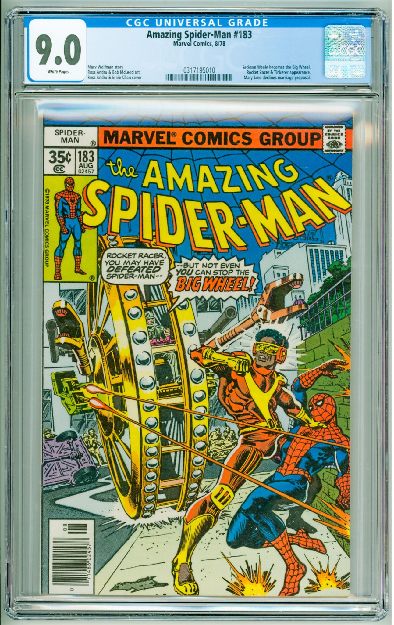 The Amazing Spider-Man #183 (1978) CGC 9.0! | Comic Books - Bronze Age ...