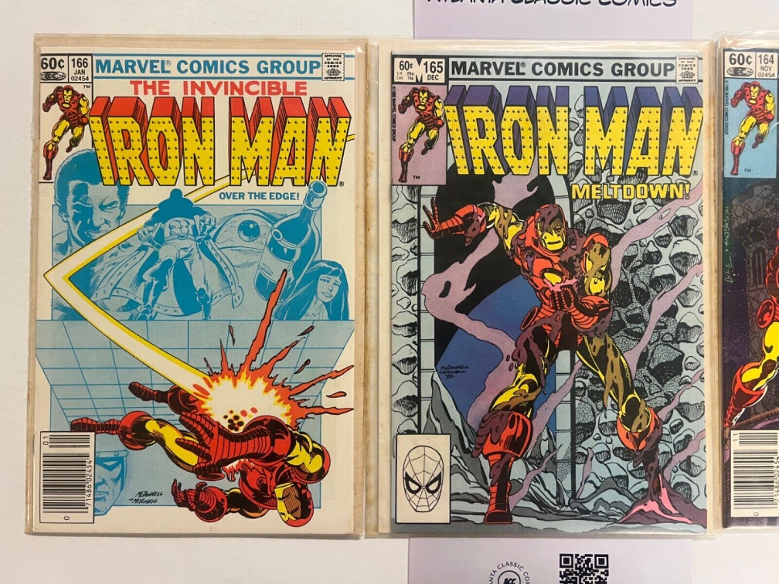 3 Iron Man Marvel Comic Books # 164 165 166 Thor Avengers Spiderman 69 ...