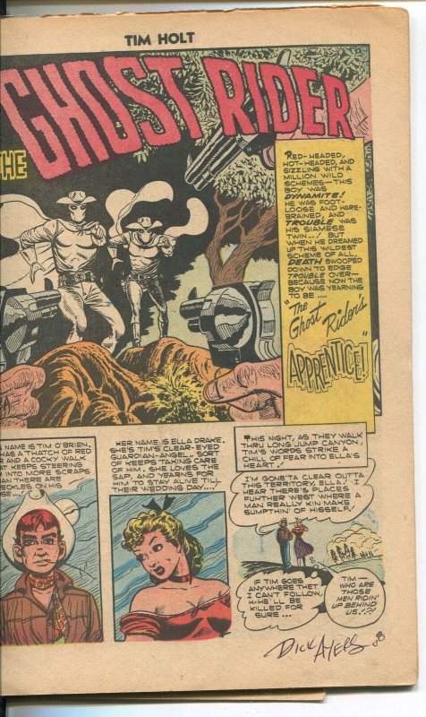 TIM Holt #40 1954-Me-Red Mask-Black Phantom-Autographed Ghost Rider-Ayers-Vg- | Comic Books ...