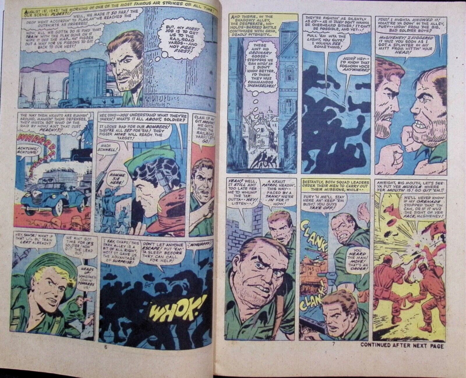 SGT FURY & HIS HOWLING COMMANDOS Comic 124 — Reprint WW II War 1975 ...