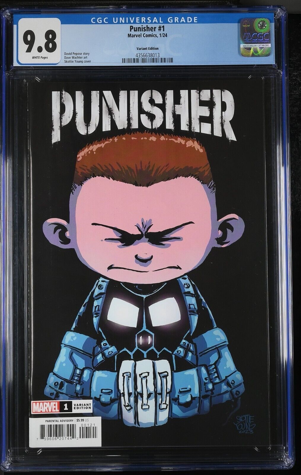 Punisher #1 CGC 1st Joe Garrison Punisher 9.8 Skottie Young Variant ...