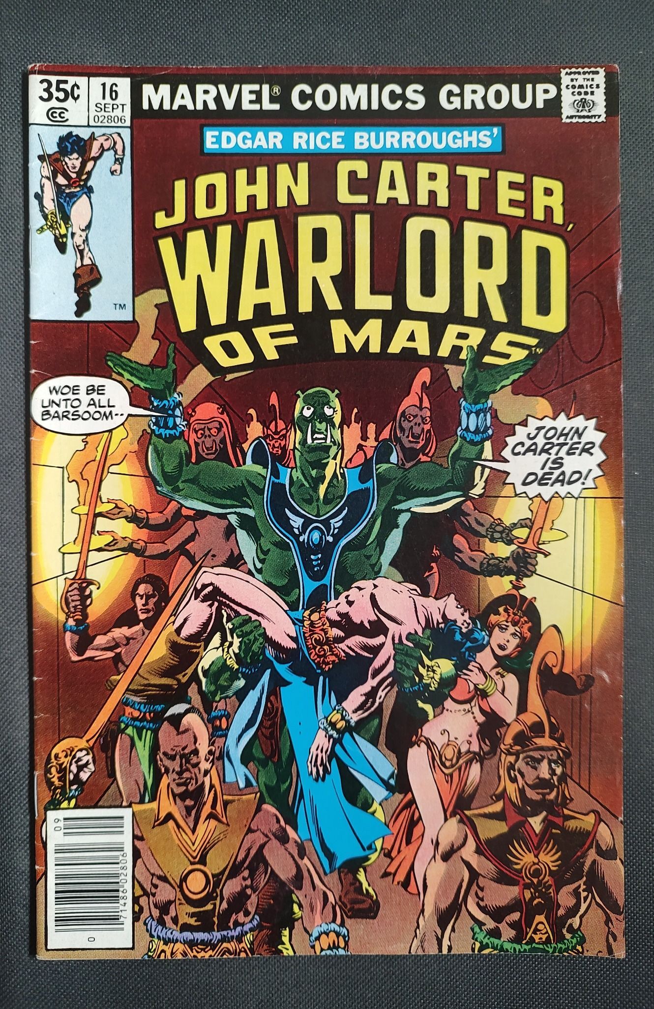 John Carter Warlord of Mars #16 (1978) | Comic Books - Bronze Age ...