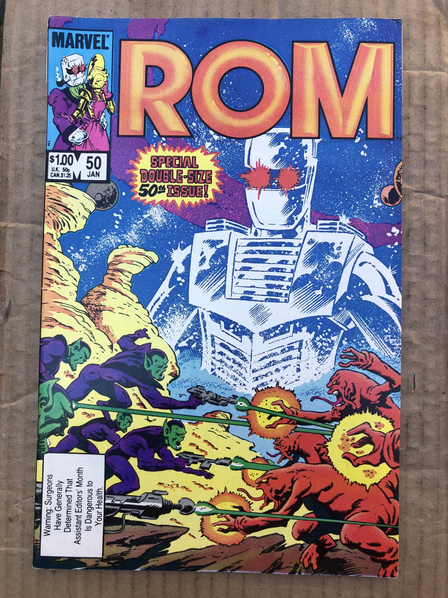 Rom #50 (1984) | Comic Books - Copper Age, Marvel, Rom, Horror & Sci-Fi ...