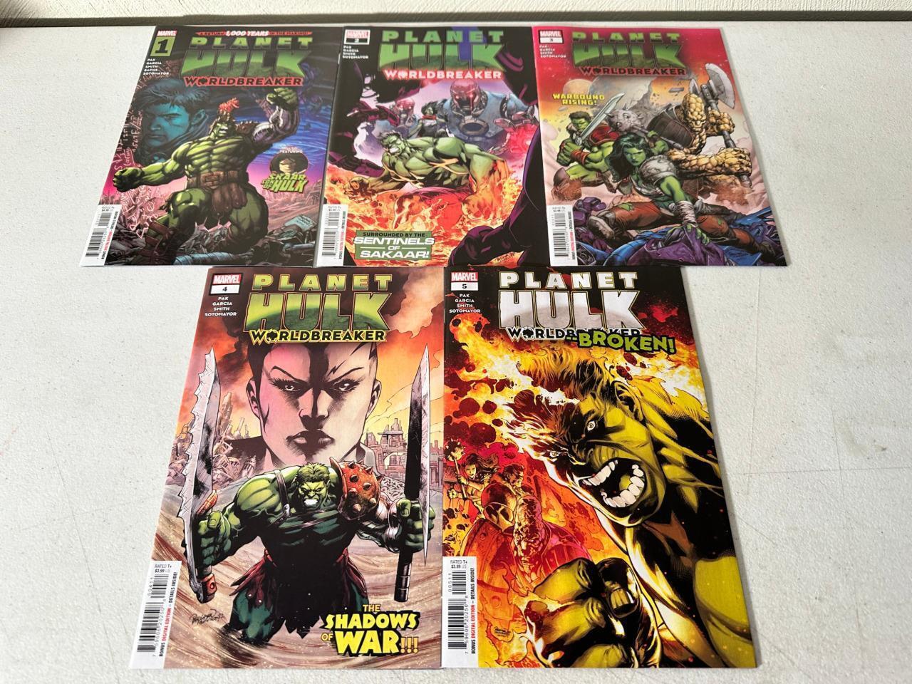 PLANET HULK WORLDBREAKER 1 2 3 4 5 Complete set She Hulk Cho Korg ...