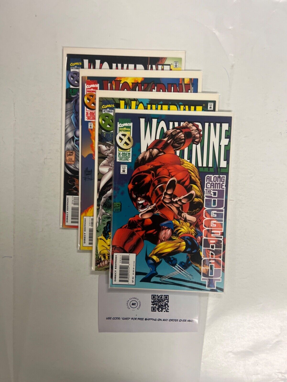 4 Wolverine Marvel Comic Books # 93 94 95 96 Defenders Avengers Hulk 64 ...