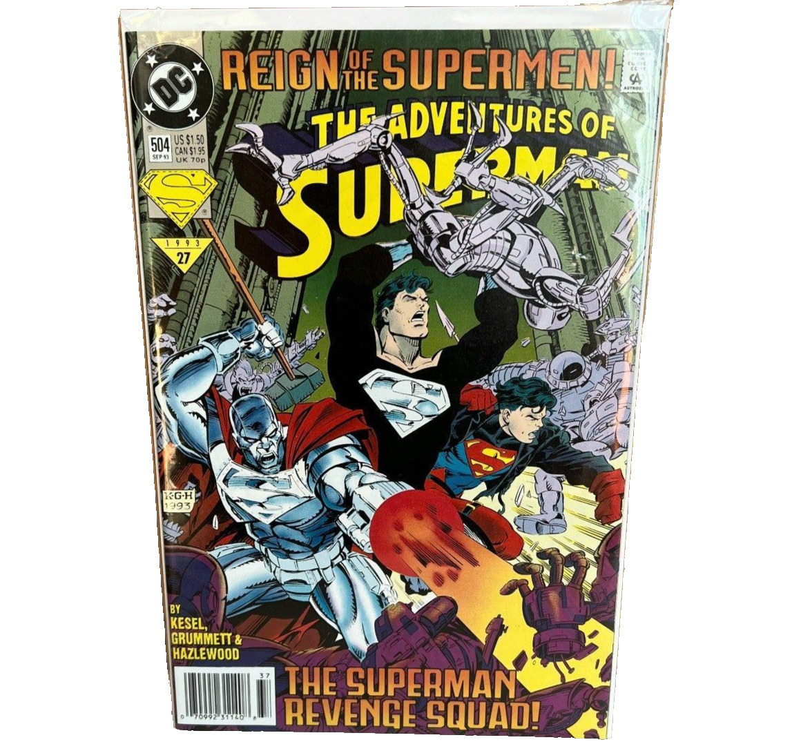 DC Comics The Adventures of Superman #504 VTG 1993 Superman Revenge ...