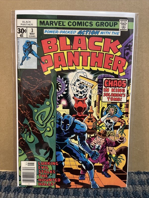 1976-77 BLACK PANTHER Comics,Marvel #1-5 w/King Cadaver,+Jungle Action ...