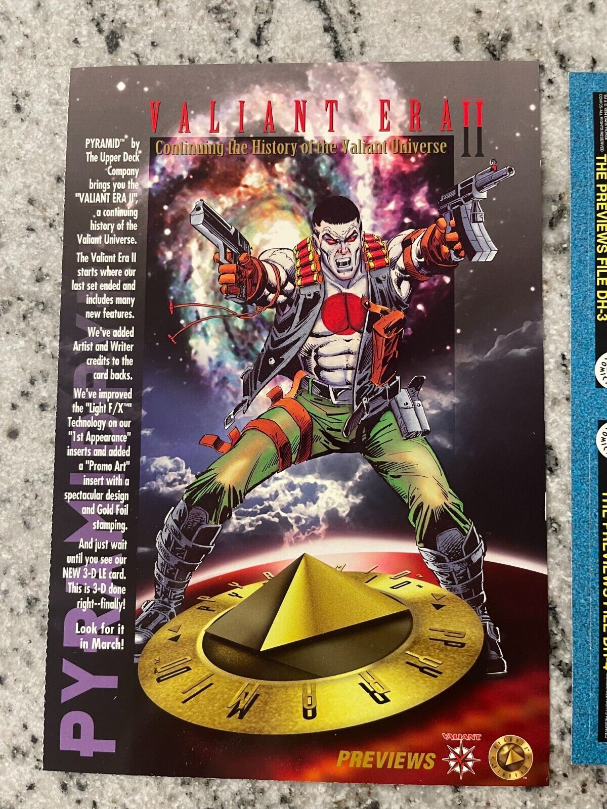 3 Comic Book Art / Card Prints Richard Hescox Vortex Dark Horse Valiant ...