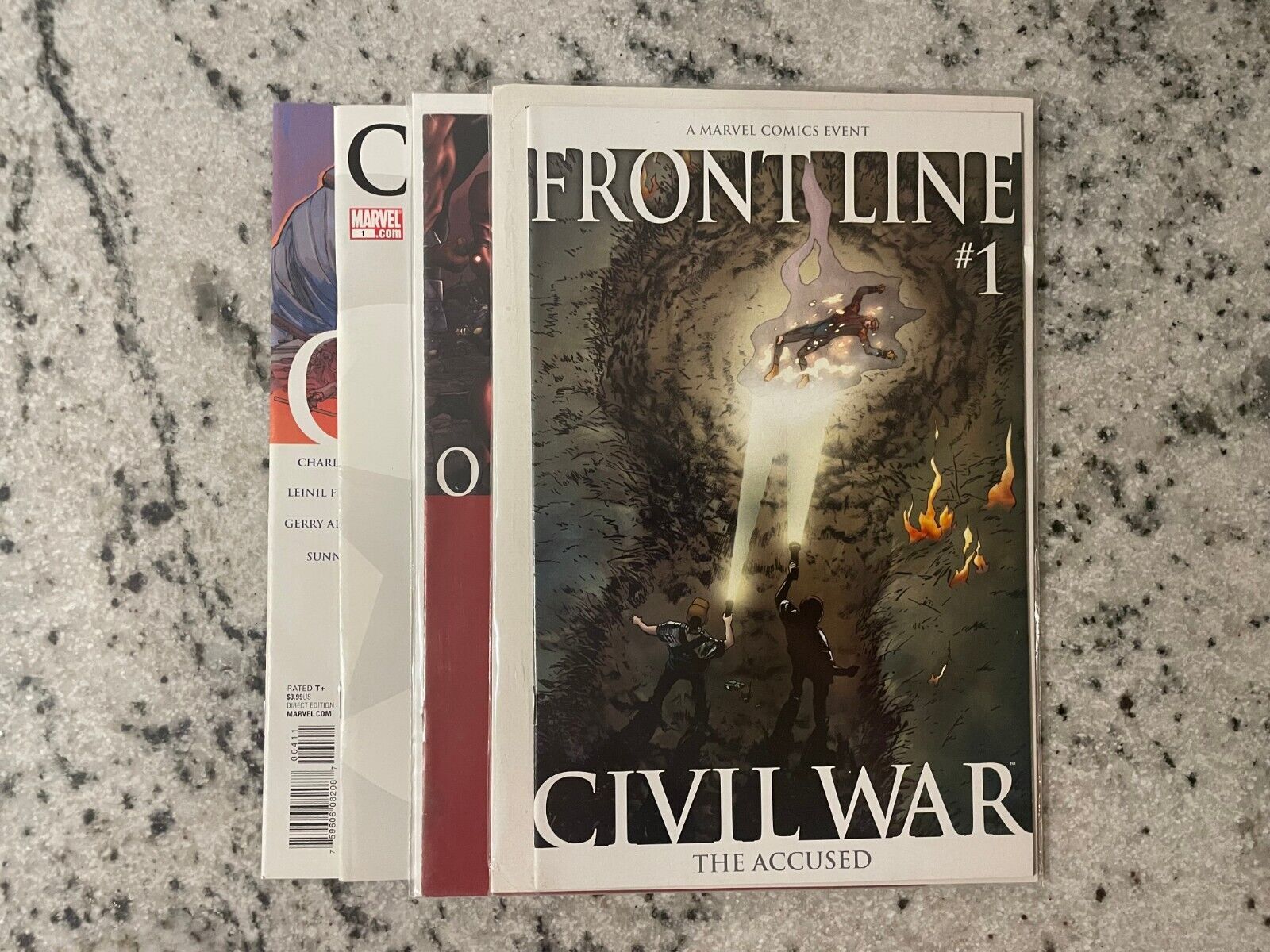 4 Marvel Comic Books Front Line Civil War 1 Opening Shot Chronicles ...