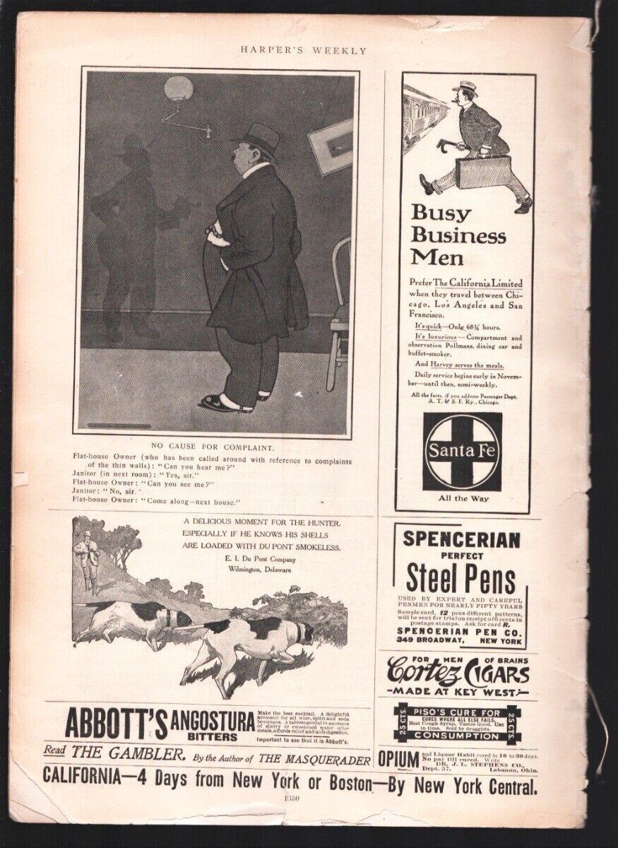 Harper's Weekly 11/11/1905-Panama Canal cover art-Pulp fiction ...