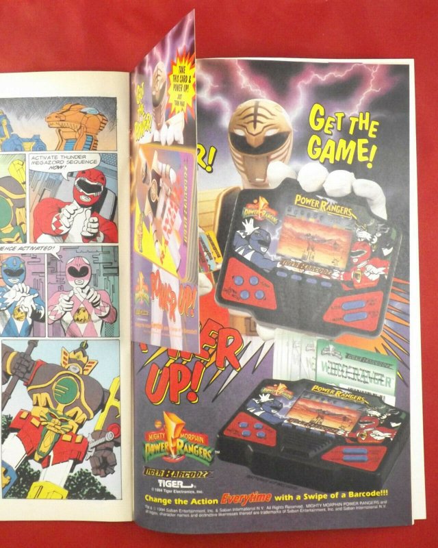 SABAN'S MIGHTY MORPHIN POWER RANGERS #1 White Ranger Card Insert 1994 ...