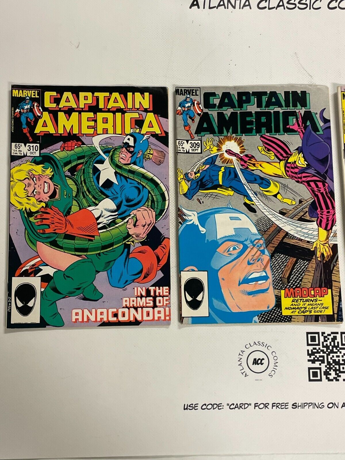 3 Captain America Marvel Comic Books # 308 309 310 Hulk Thor Avengers ...