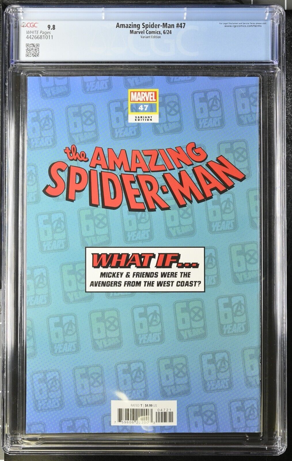 Amazing Spider-Man #47 CGC 9.8 Disney 100 West Coast Avengers 1 Homage ...