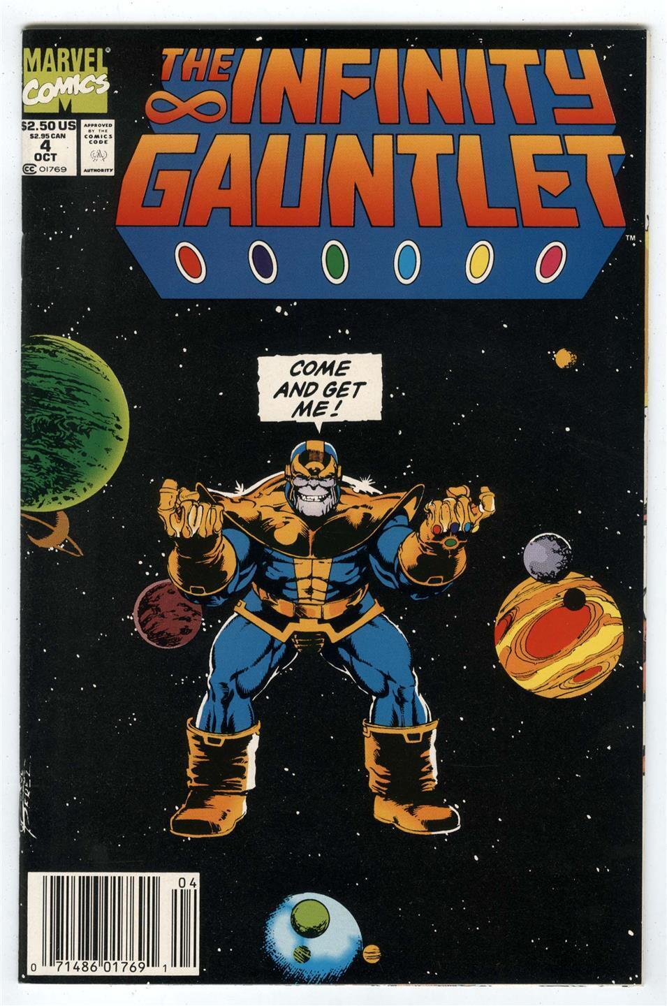 Infinity Gauntlet #4 Thanos "Come And Get ME!" Starlin Perez 1991 ...