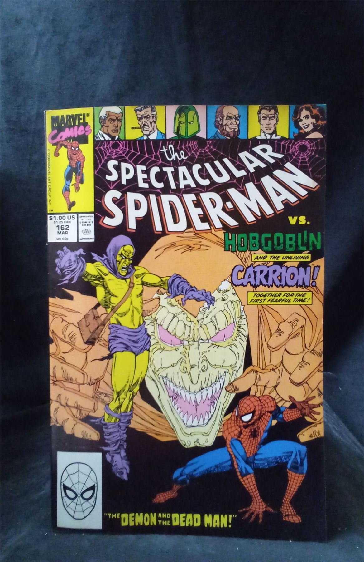 The Spectacular Spider-Man #162 1990 Marvel Comics Comic Book | Comic ...
