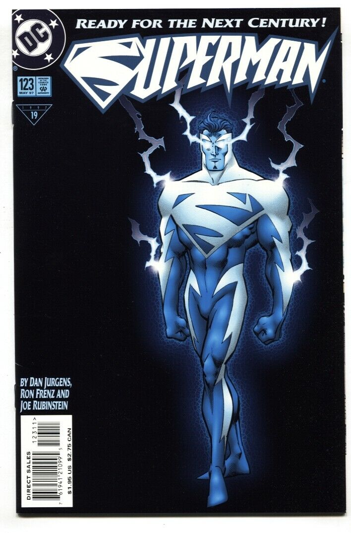 SUPERMAN #123 Glow in the dark cvr-new costume! DC Comic Book NM ...
