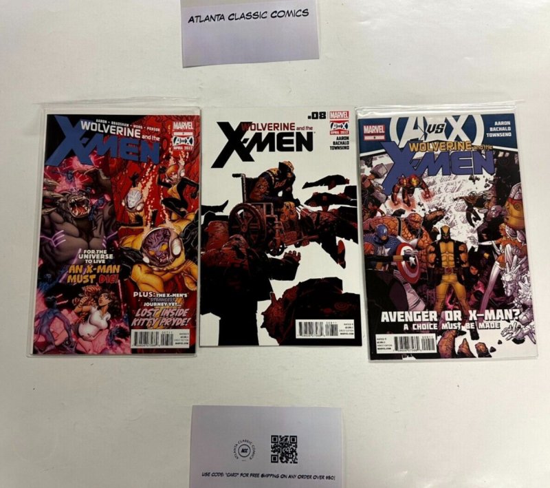 3 Wolverine & The X-Men Marvel Comic Books # 7 8 9 Hulk Thor X-Force 12 ...