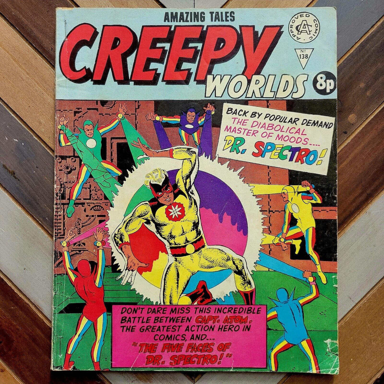 CREEPY WORLDS #138 UK Comics (Alan Class 1973) Reprints "Captain Atom ...